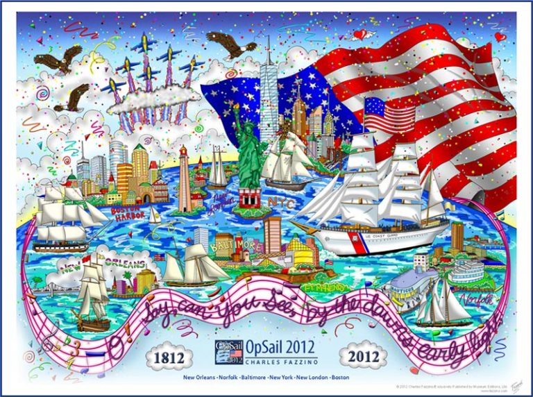 3D Artist Charles Fazzino is the Official Artist of OpSail 2012 | Fazzino