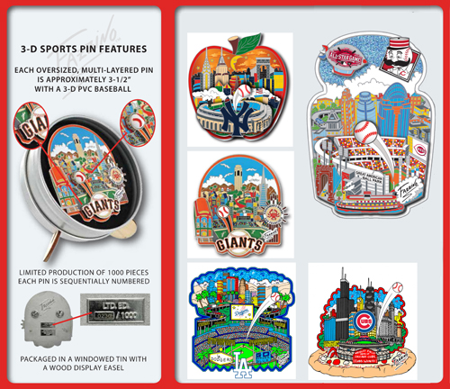 Introducing The Fazzino Stadium Collection Pins | Fazzino