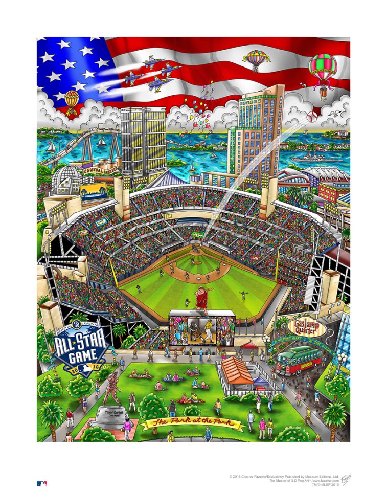 2016 MLB All-Star Game Art Collection on Display at Fanfest | Fazzino