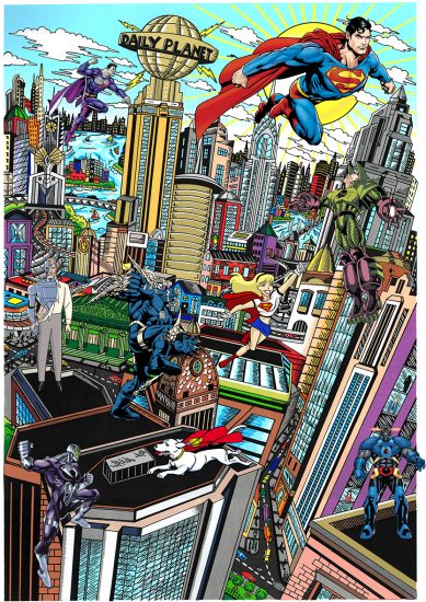 3D Comic Book Art | Fazzino 3D Comic Book Art