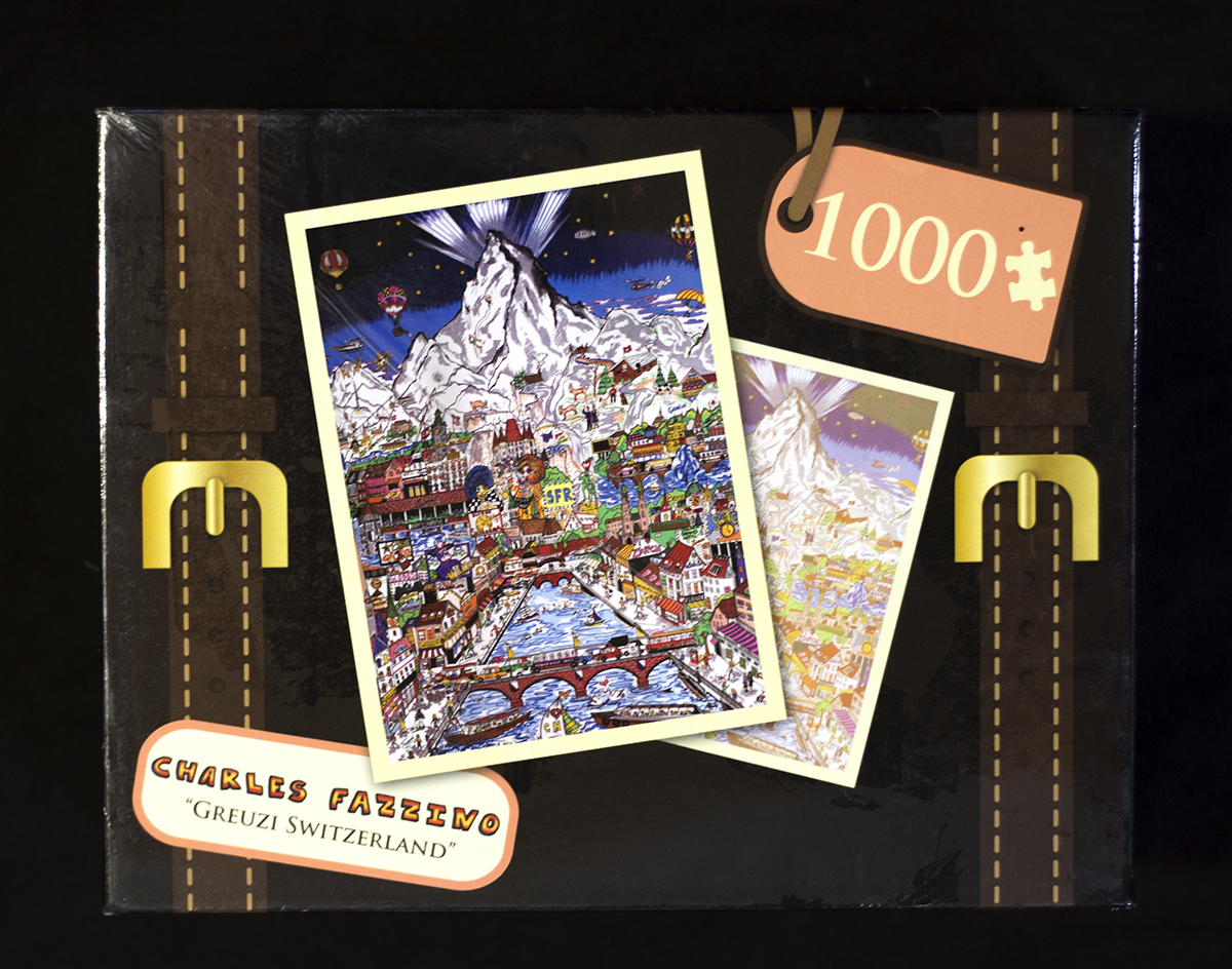 On the First Day of Fazzino: Greuzi Switzerland Puzzle | Fazzino