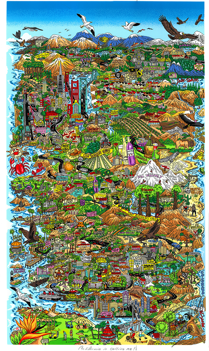 California is Calling Me | Fazzino