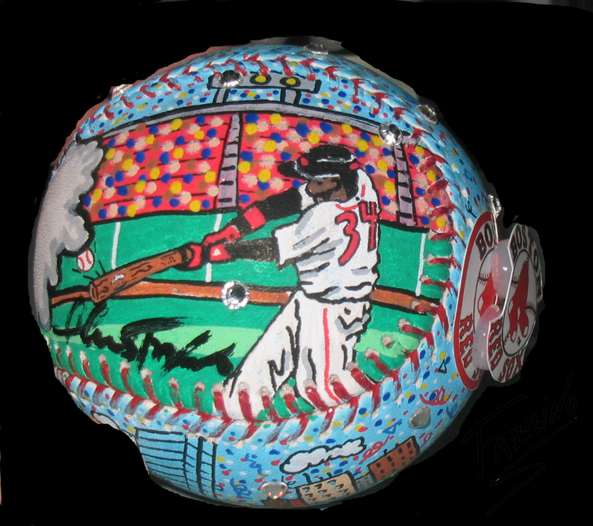 Boston Red Sox Hand-Painted Baseballs | Fazzino