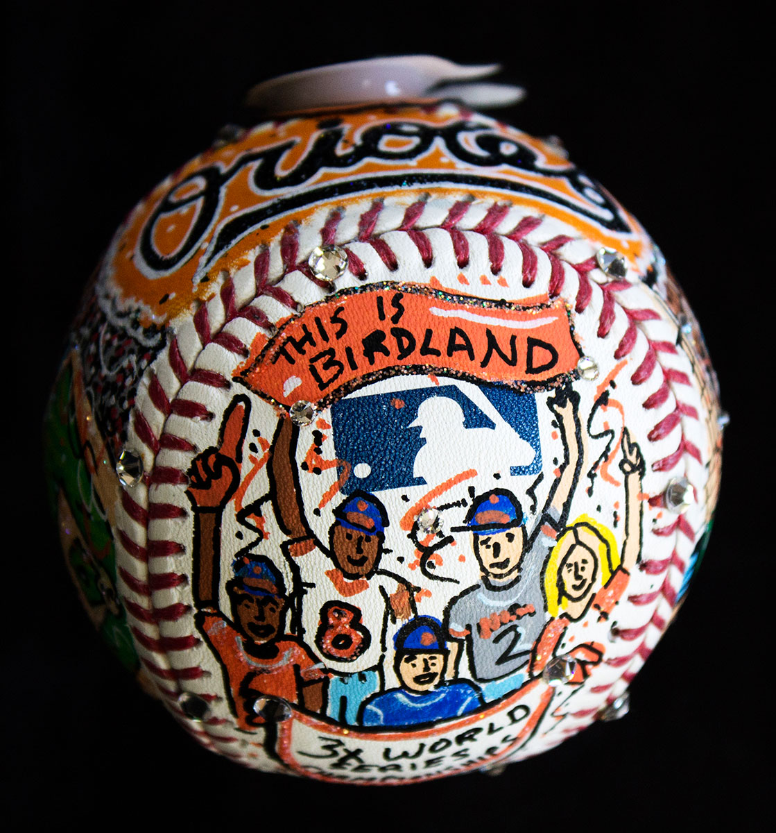 Baltimore Orioles Hand-Painted Baseballs | Fazzino
