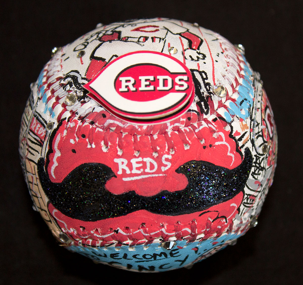 Cincinnati Reds Hand-Painted Baseballs | Fazzino