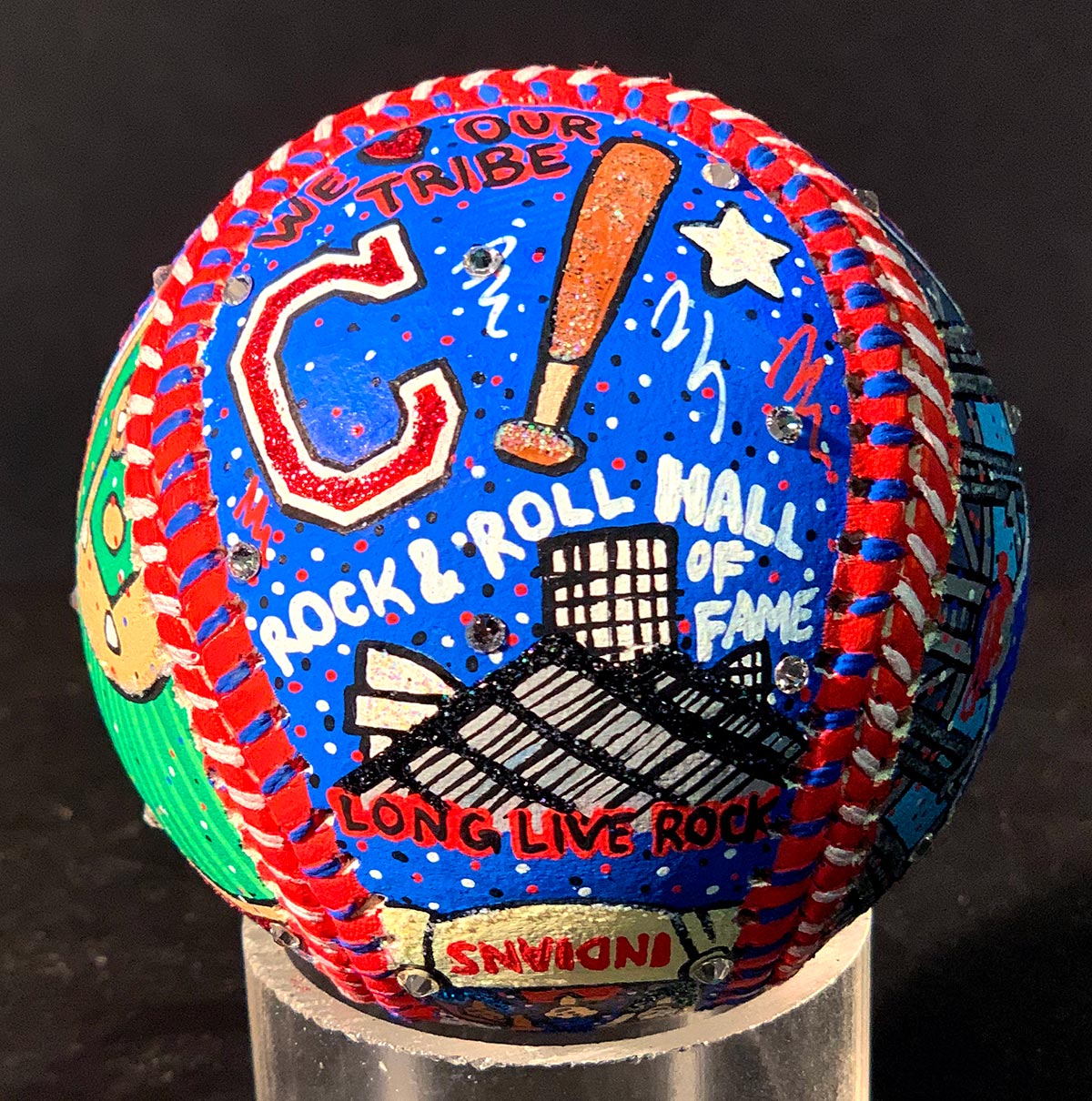 Cleveland Indians Hand-Painted Baseballs | Fazzino