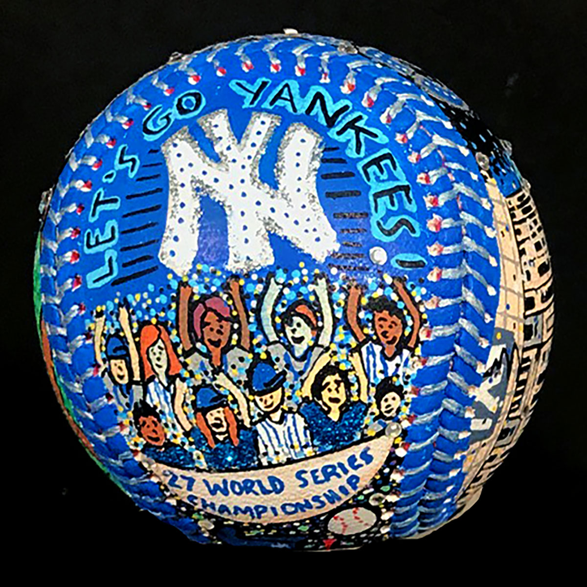 New York Yankees Hand-Painted Baseballs | Fazzino