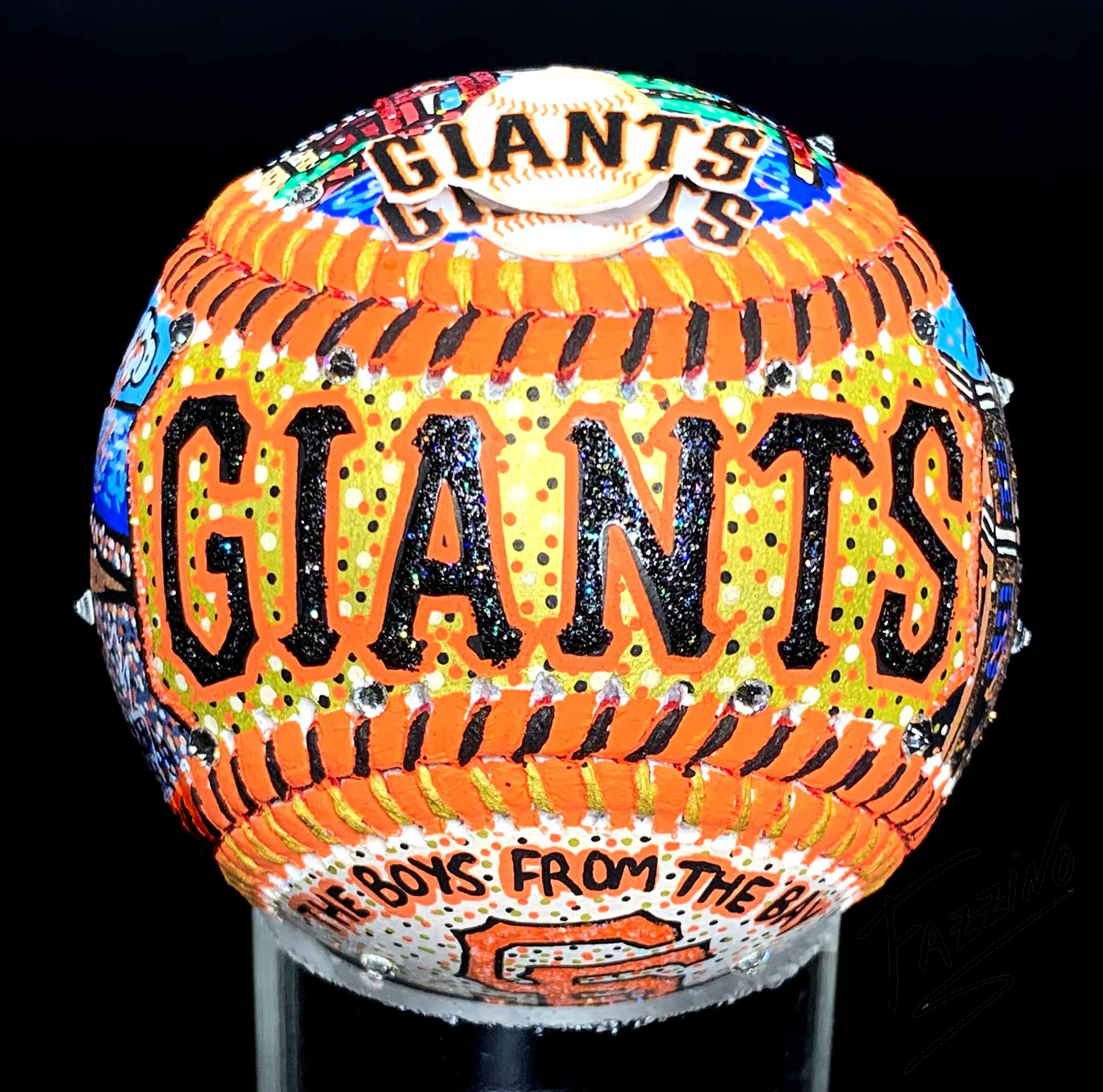 San Francisco Giants Hand-Painted Baseballs | Fazzino