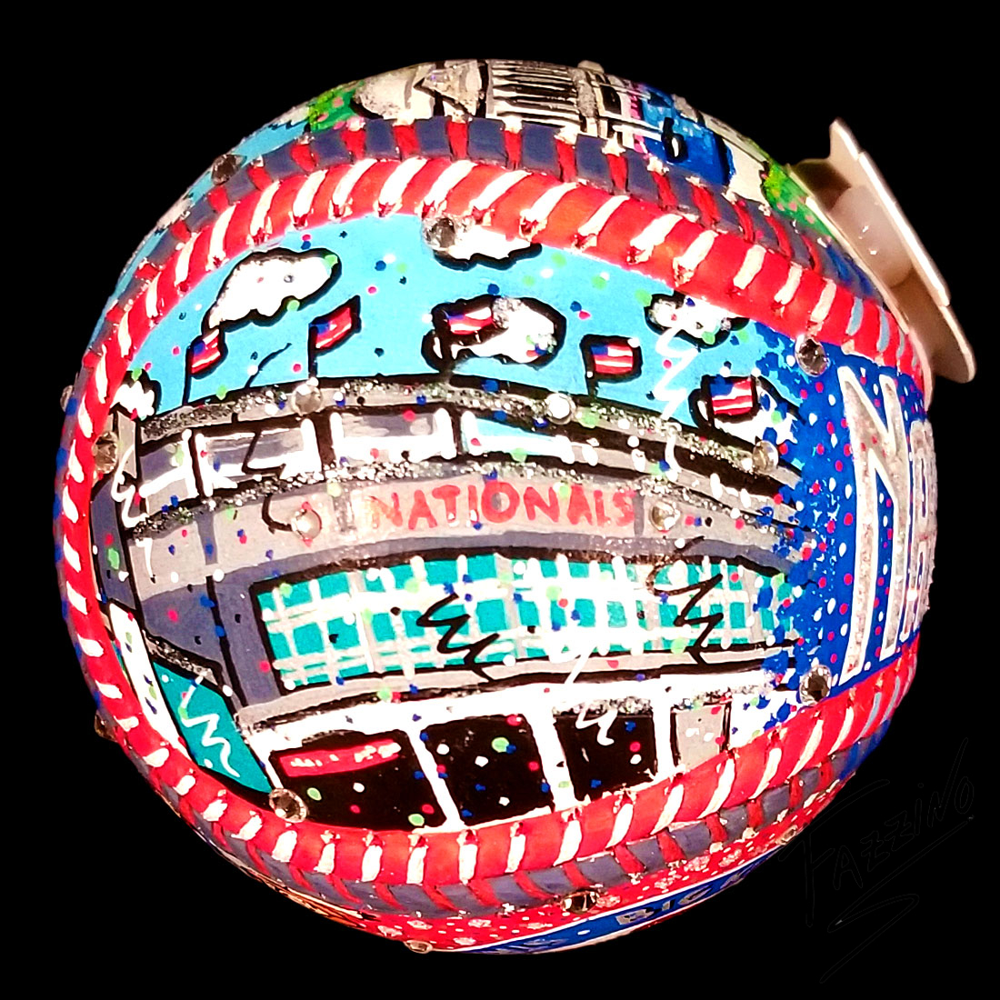 Washington Nationals Hand-Painted Baseballs | Fazzino