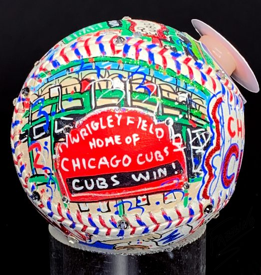 Chicago Cubs Hand-Painted Baseballs | Fazzino