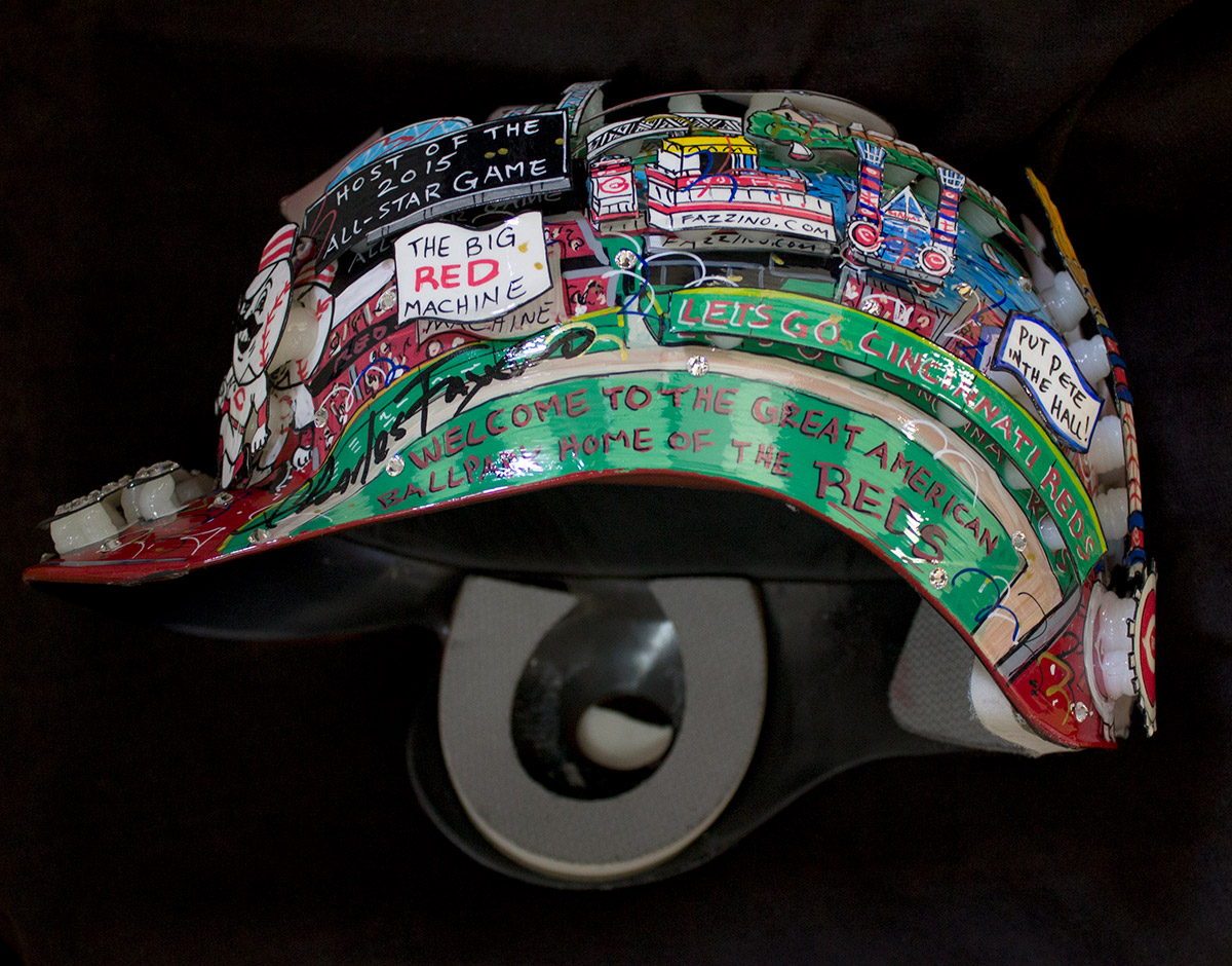 Cincinnati Reds Hand-Painted Helmets | Fazzino