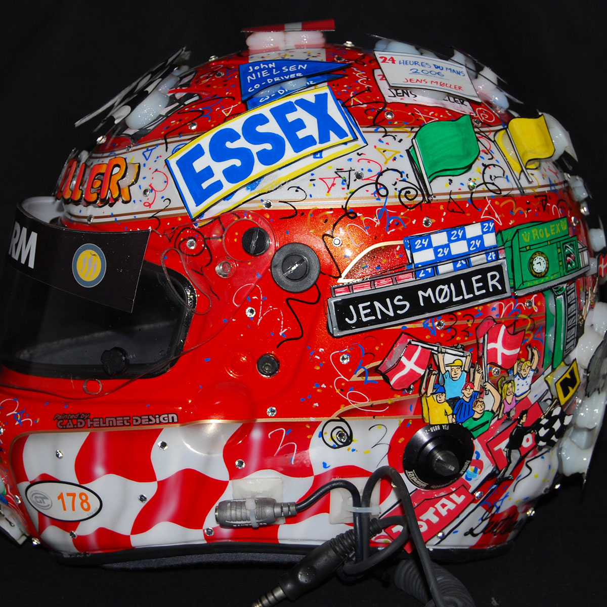 Jens Moller Formula One Racing Helmet | Fazzino