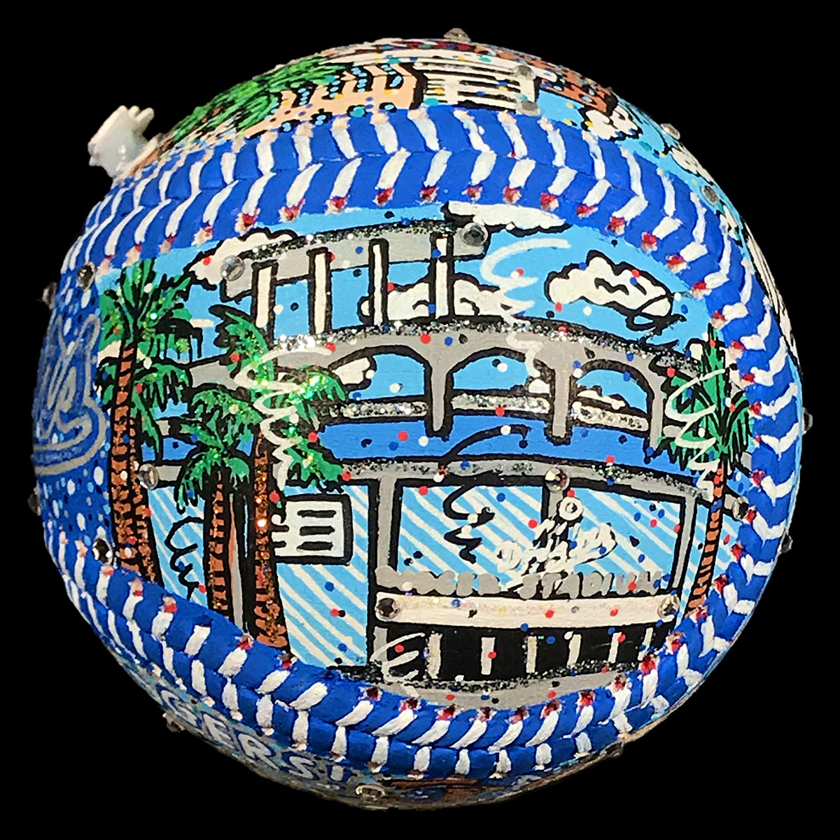 Los Angeles Dodgers Hand-Painted Baseballs | Fazzino