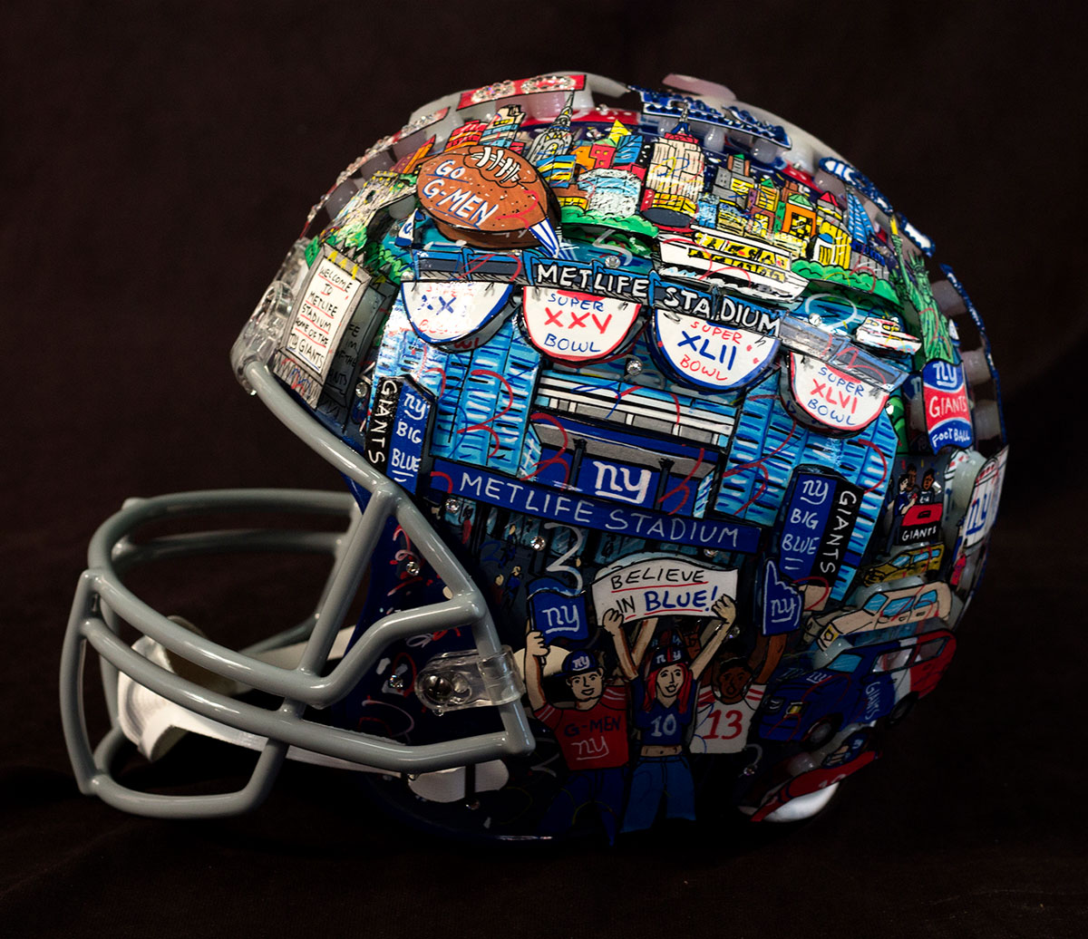New York Giants Hand Painted Helmets | Fazzino