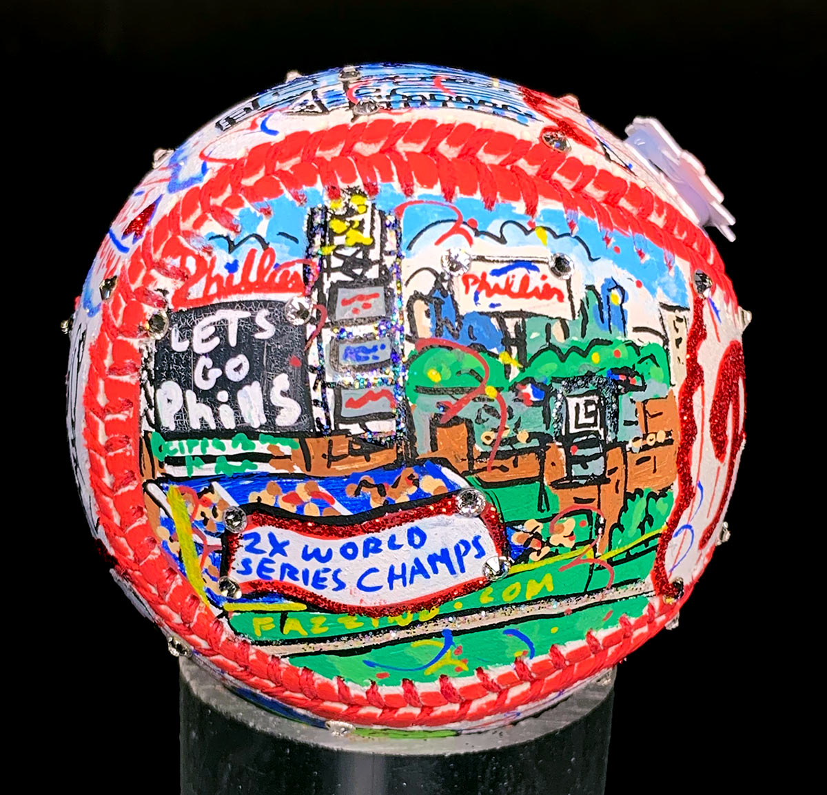 Philadelphia Phillies Hand-Painted Baseballs | Fazzino