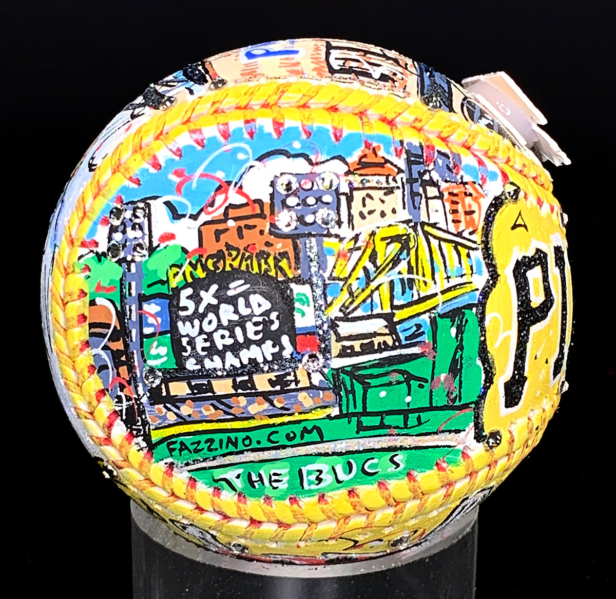 Pittsburgh Pirates Hand-Painted Baseballs | Fazzino