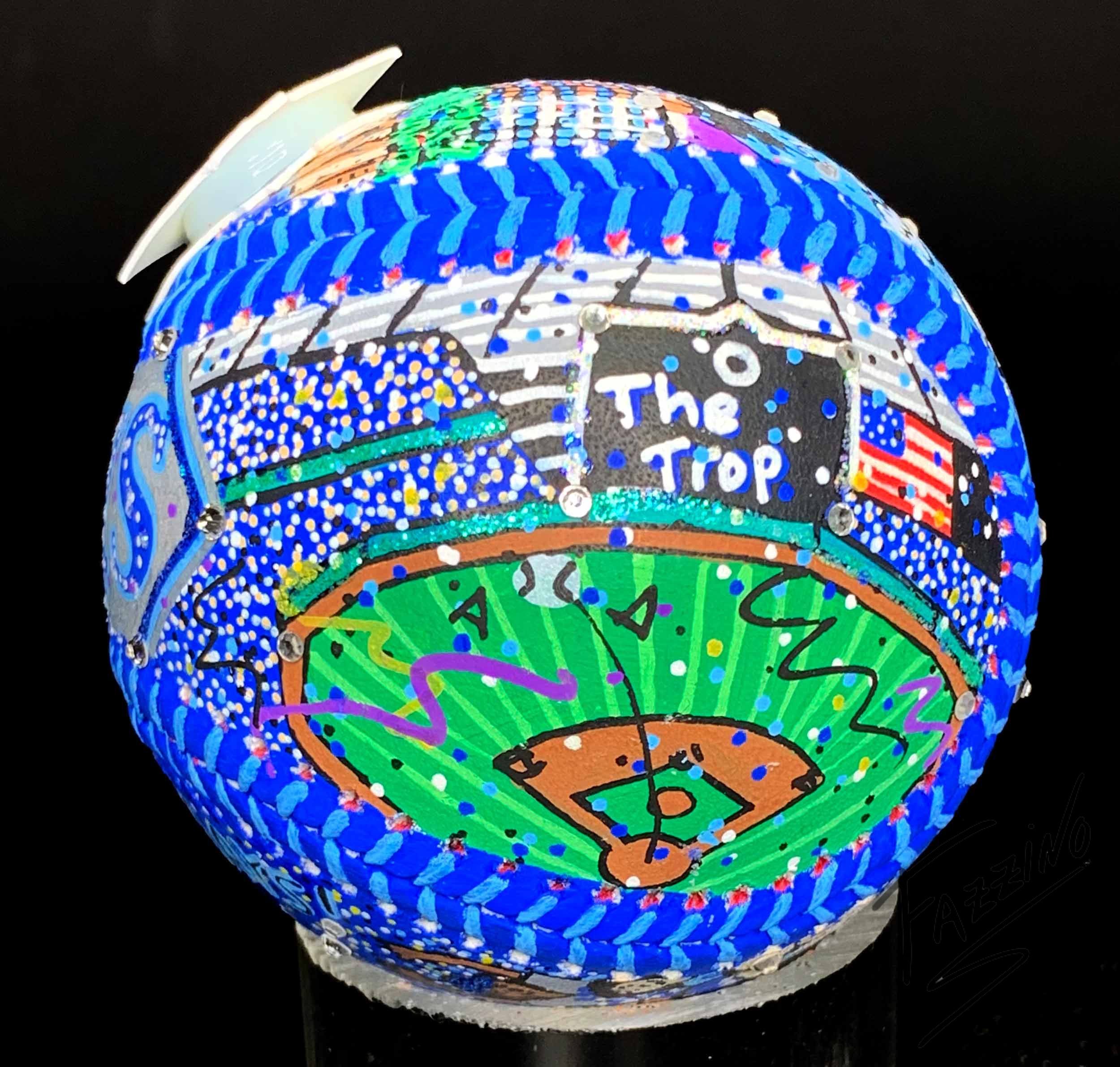 Tampa Bay Rays Hand-Painted Baseballs | Fazzino