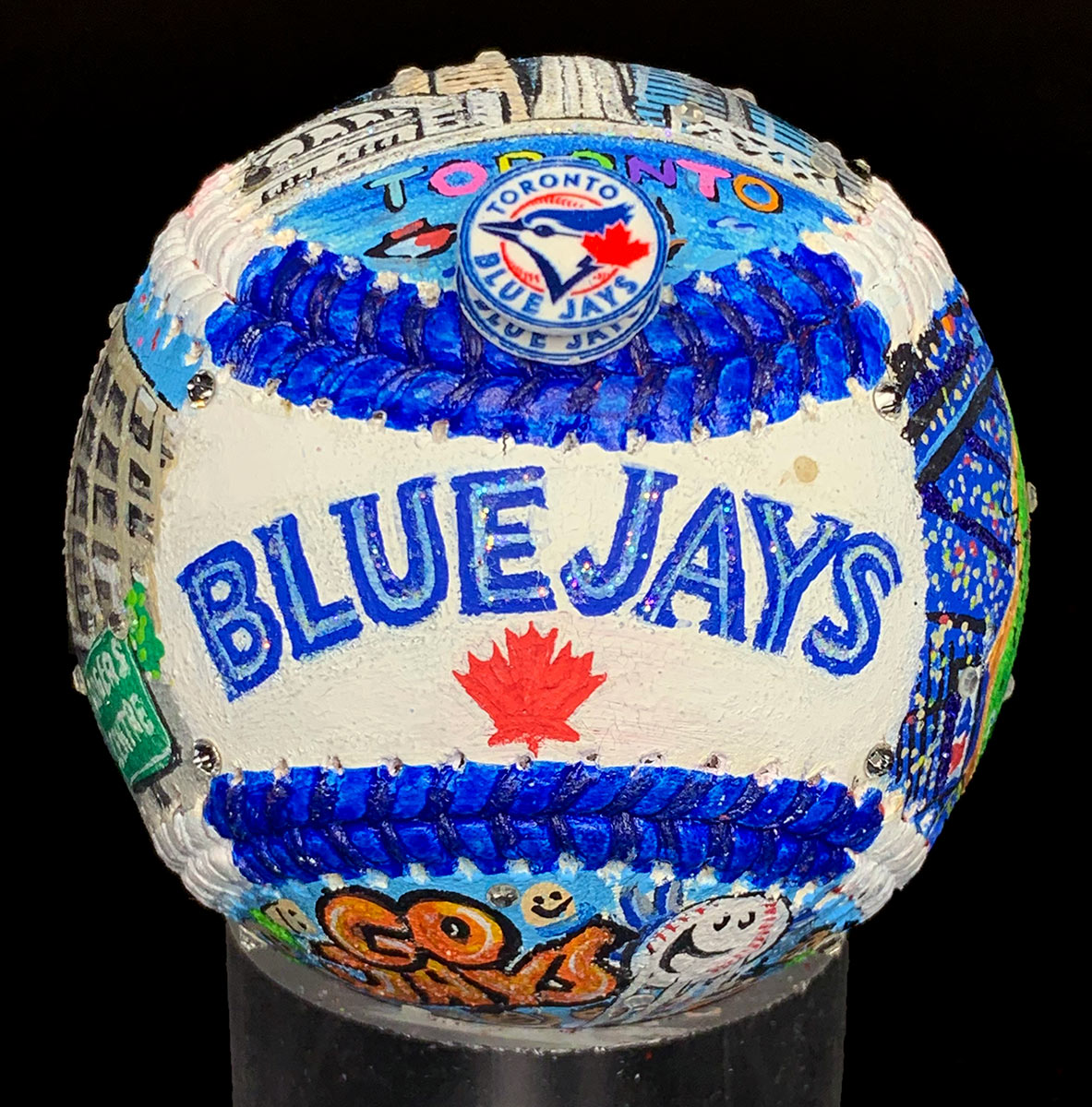 Toronto Blue Jays Hand-Painted Baseballs | Fazzino