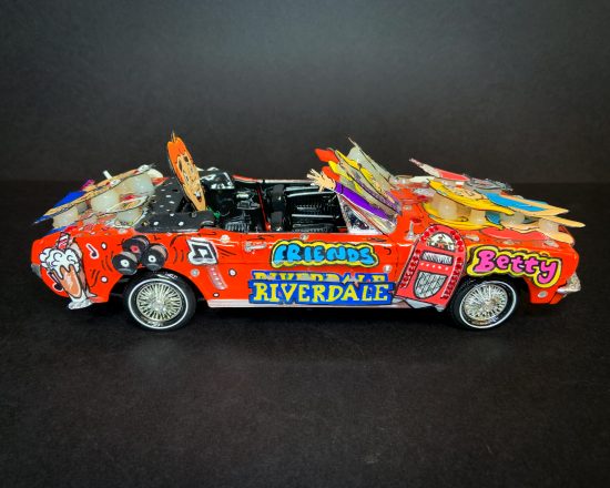 Archie and the Gang in the Red Mustang Car Sculpture | Fazzino