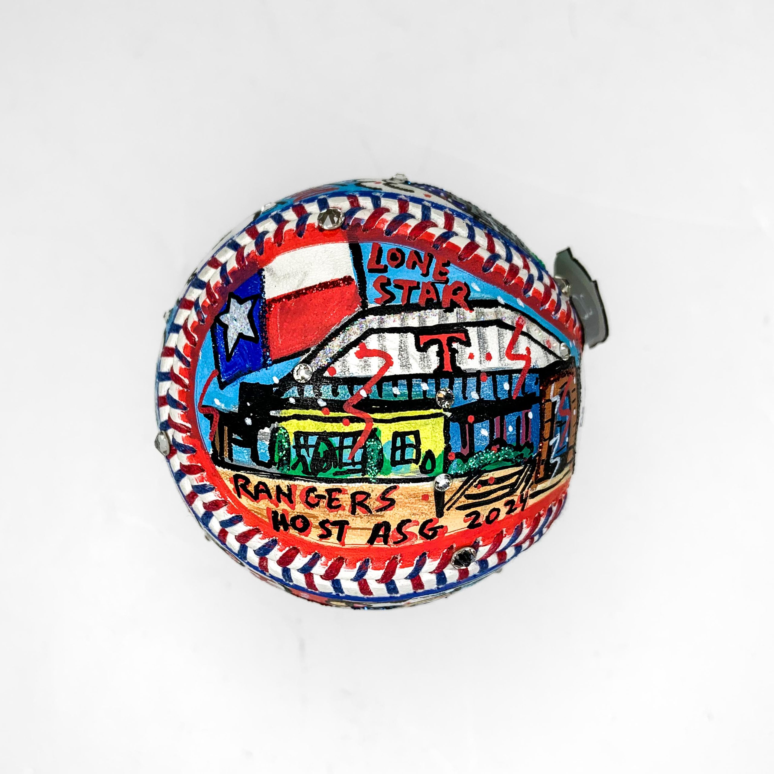 2024 Texas All-Star Game Hand-Painted Baseballs | Fazzino