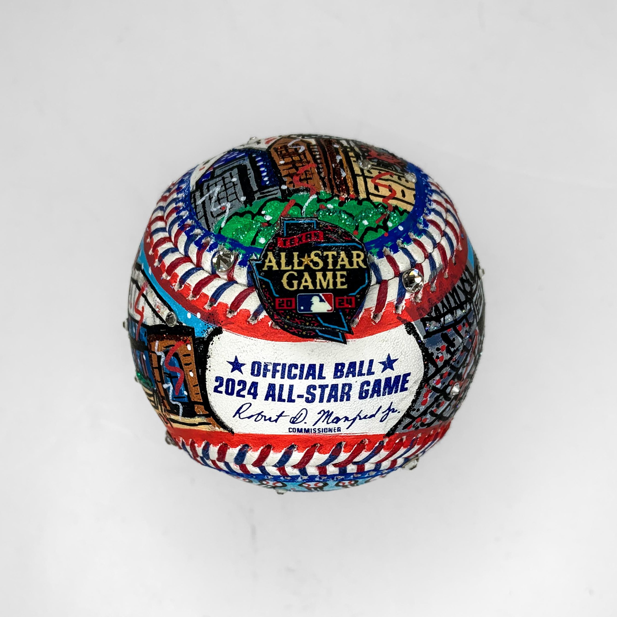 2024 Texas All-Star Game Hand-Painted Baseballs | Fazzino