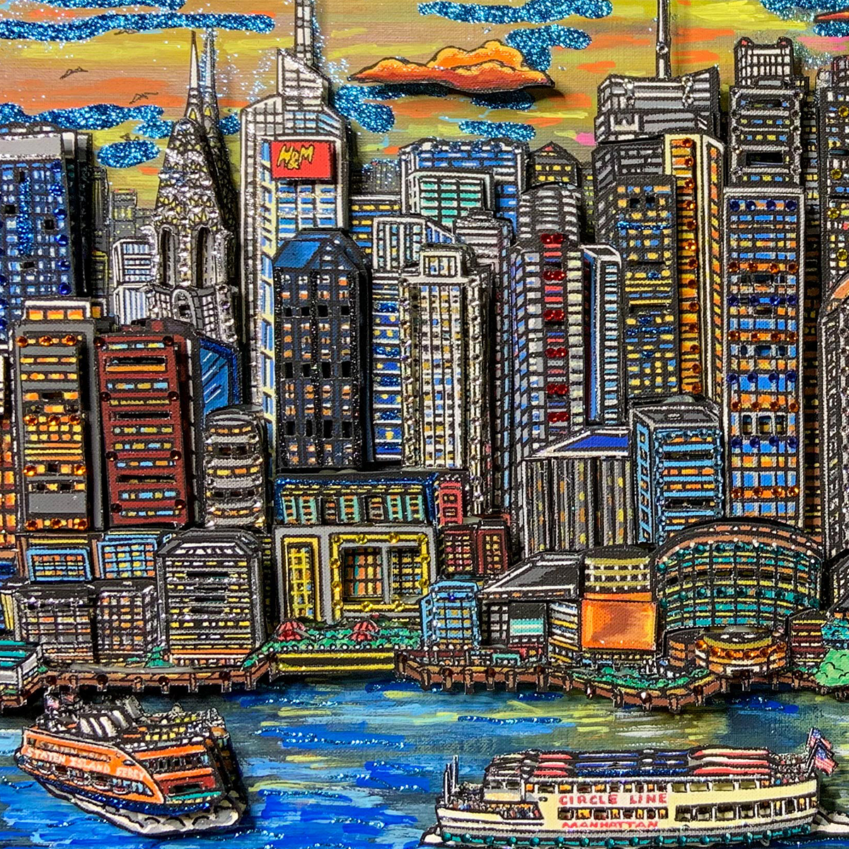 NYC at Night Original | Fazzino